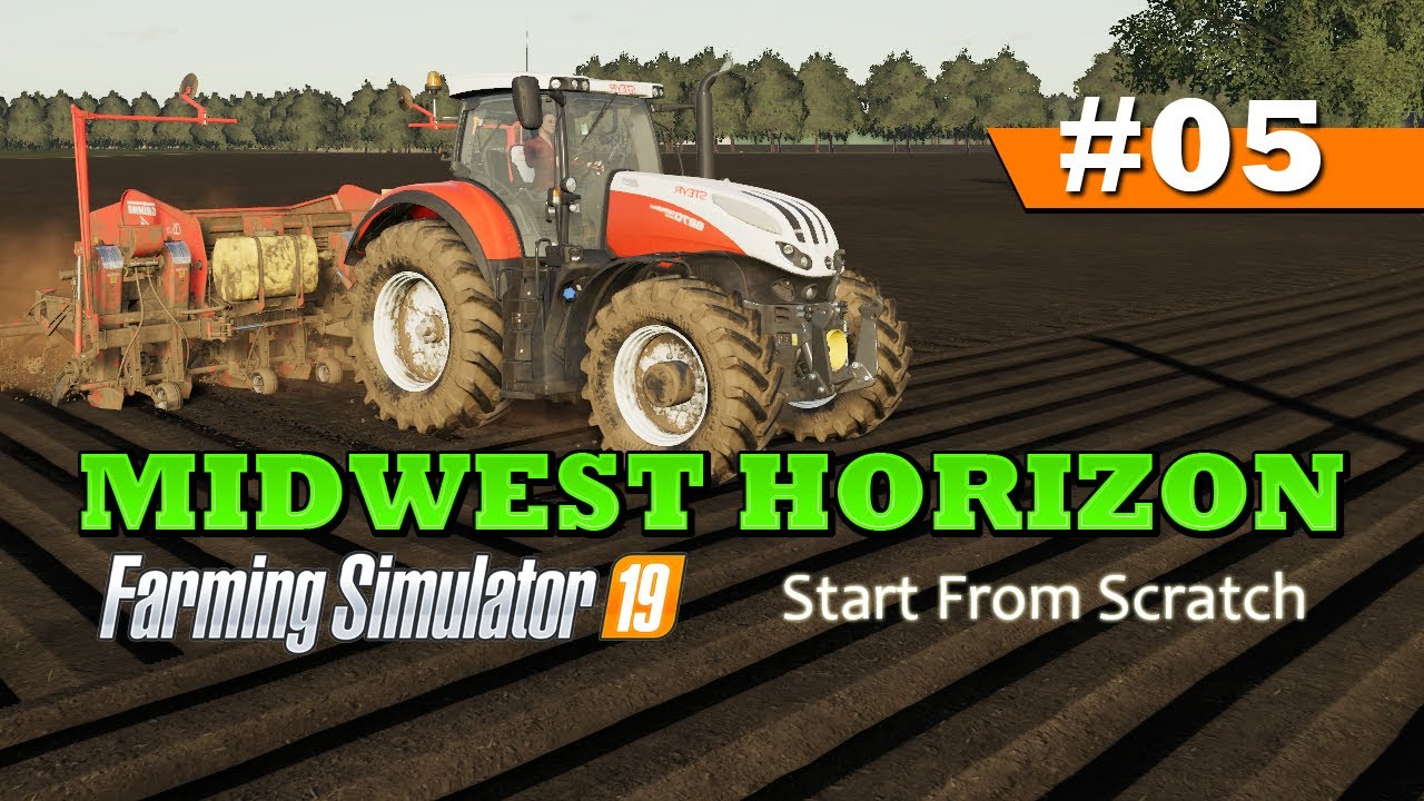 Midwest Horizon FS19: Harvesting & Plug some "Plugs" into the ground ...