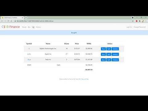 CS50 Final Project: Finance - Stock Market Simulation - YouTube