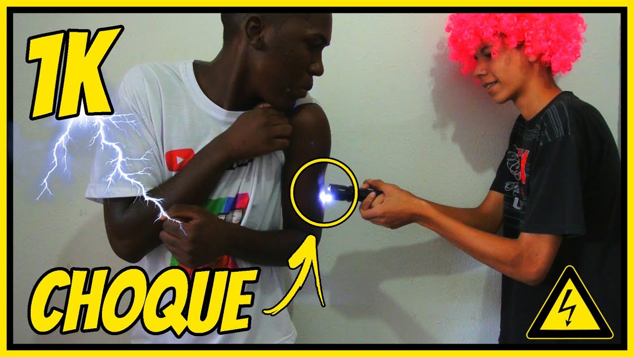 CHOQUE DE TASER - ESPECIAL 1K - DESAFIO #10 - YouTube