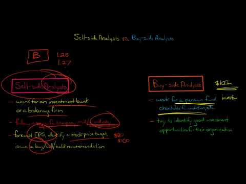 Sell side vs Buy side Analysts - YouTube