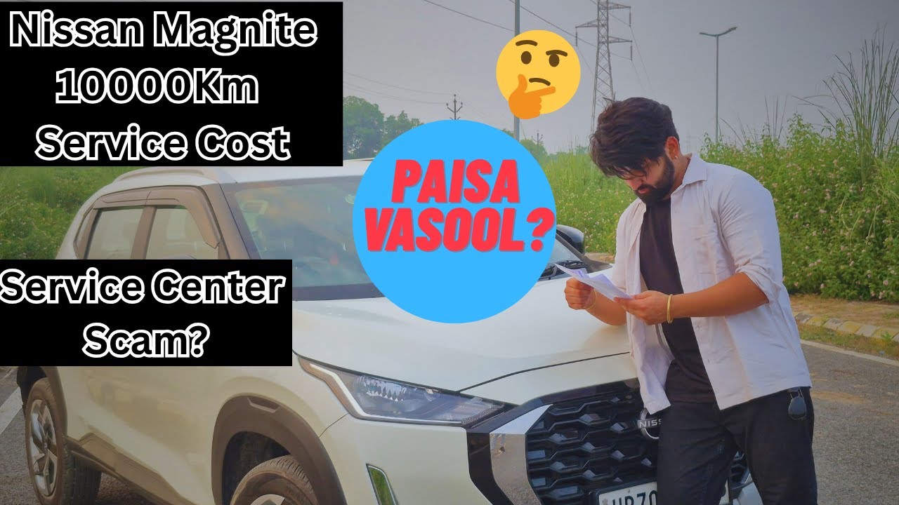 Nissan Magnite 10000 KM Service Cost 🔧 | Full Bill Breakdown, Engine ...