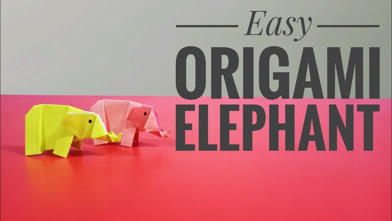 Easy Origami Elephant | Detailed Tutorial | How to make origami ...