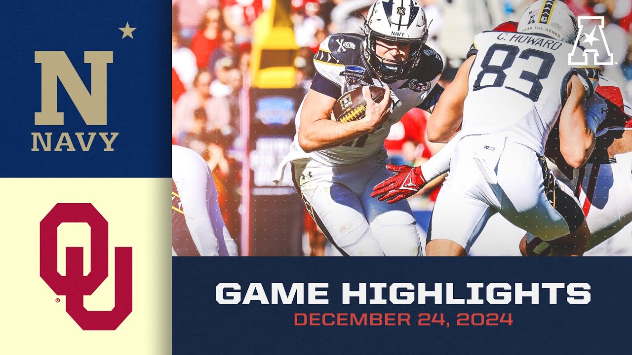 Game Highlights: Navy vs. Oklahoma | Lockheed Martin Armed Forces Bowl ...