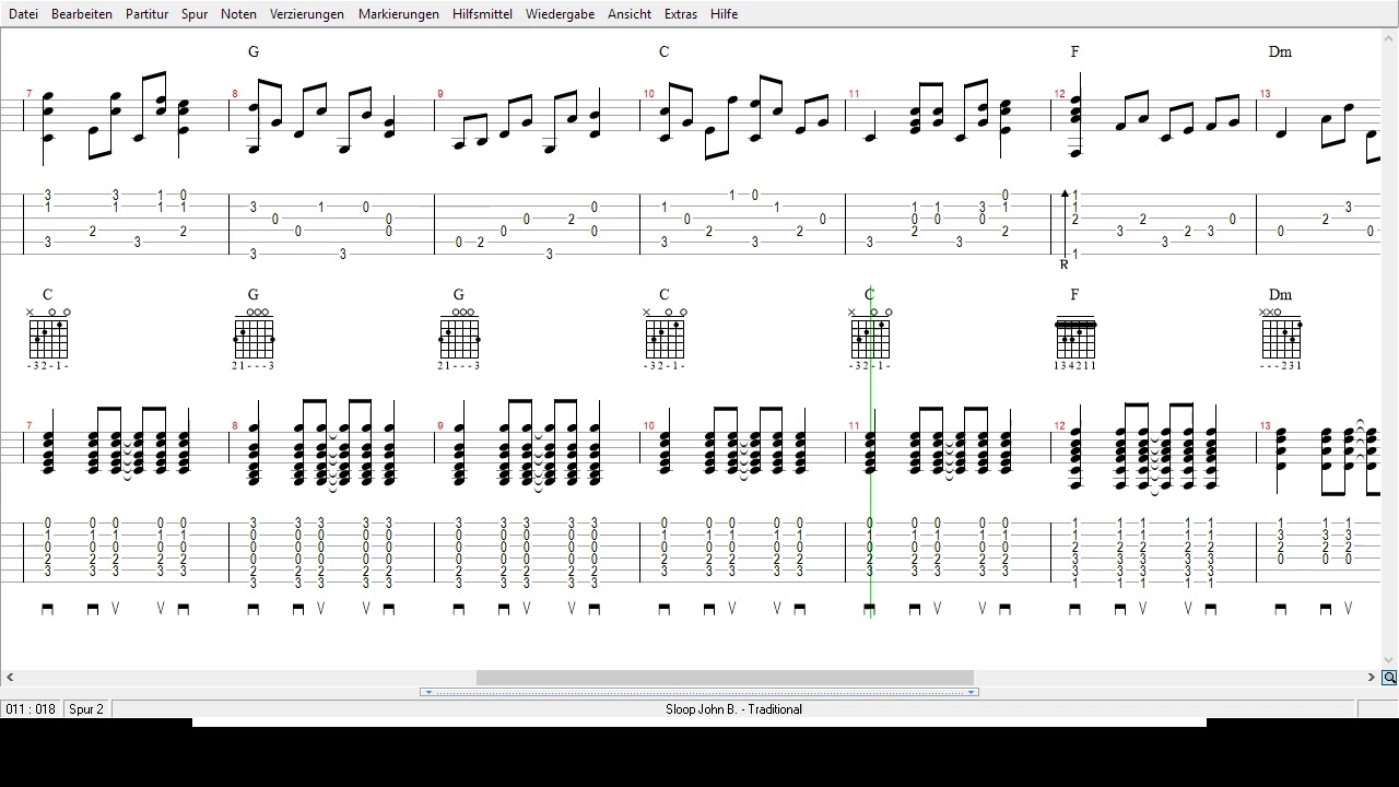 Traditional - Sloop John B - Tabs - YouTube