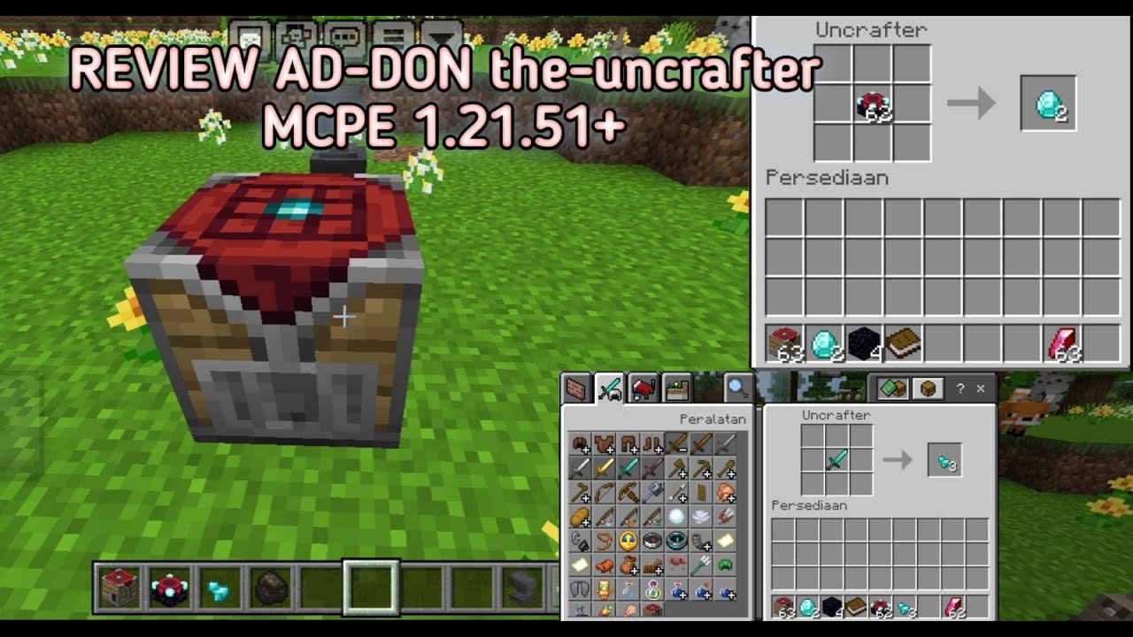 dengan Addon ini kalian bisa misahin crafting apapun Addon Uncrafting ...