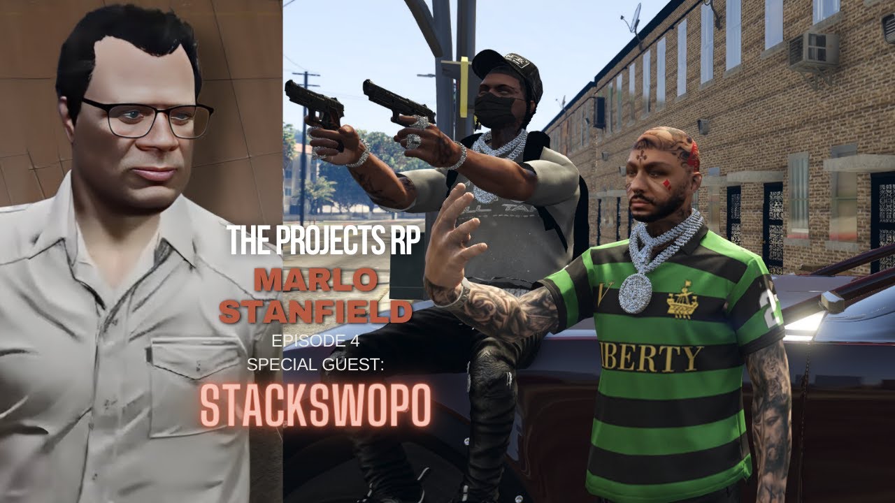 WE TOOK STACKSWOPO ON A DRILL! (Marlo Stanfield #4) THE PROJECTS RP ...