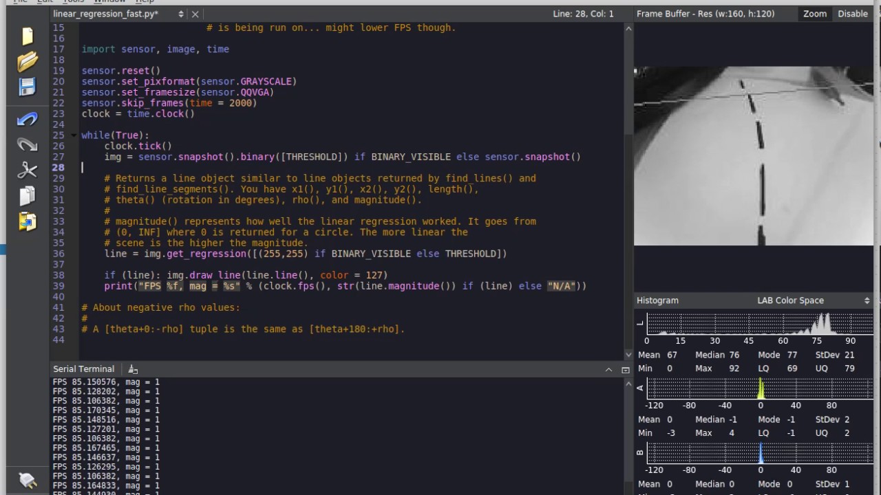 Linear Regressions for Line Following w/ the OpenMV Cam - YouTube
