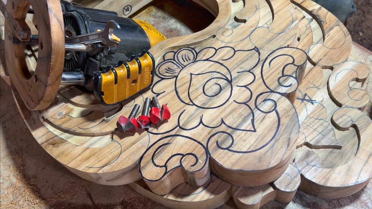 Great wood carving skills and techniques || new model wood carving ...