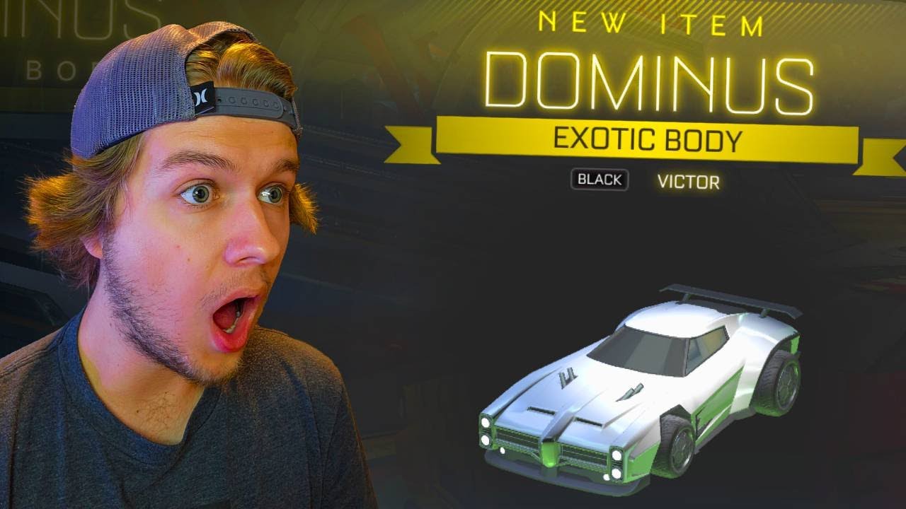Black Dominus in the Rocket League Item Shop! - YouTube