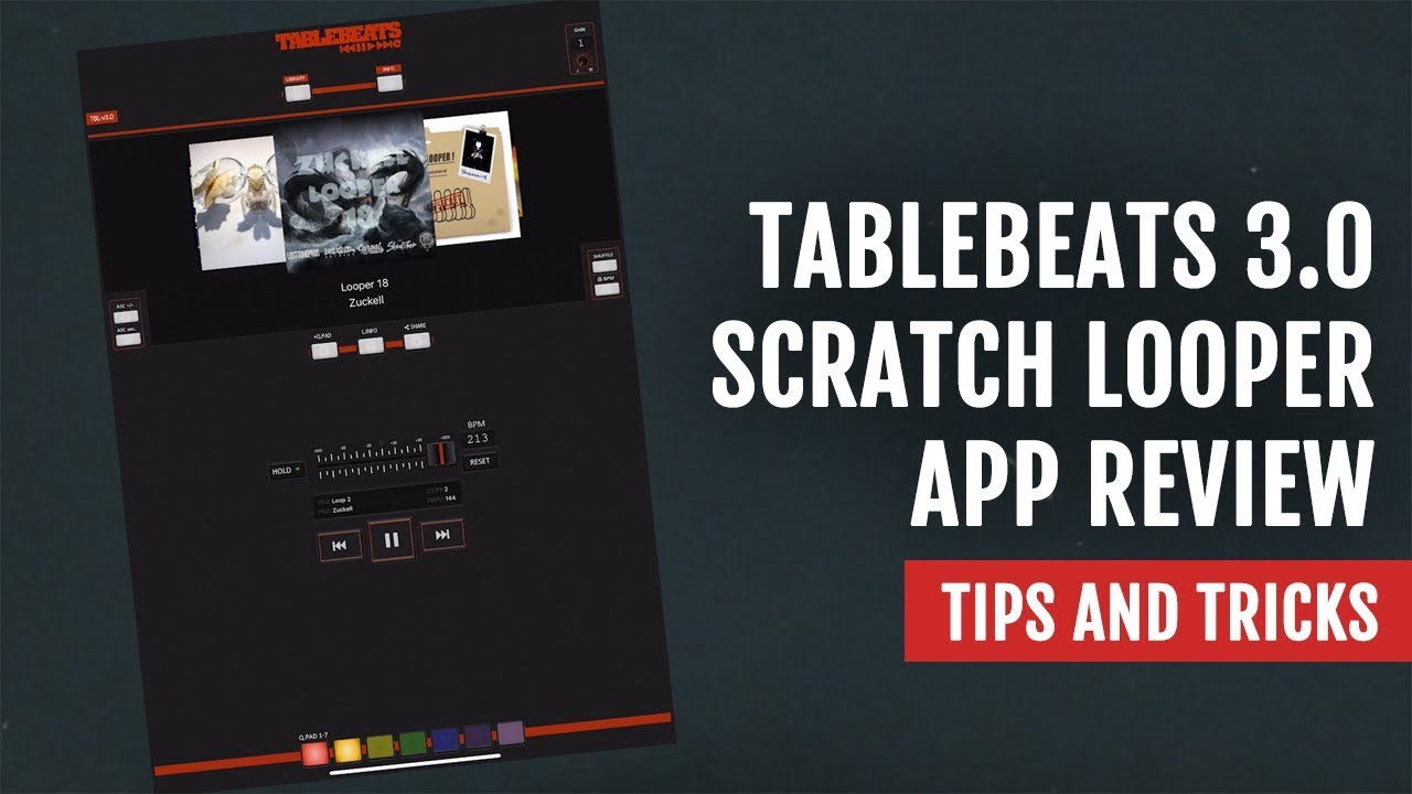 Mojaxx Reviews TableBeats 3.0 Scratch Looper App | Tips and Tricks ...