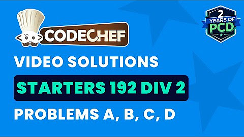 CodeChef Contest Solutions - YouTube