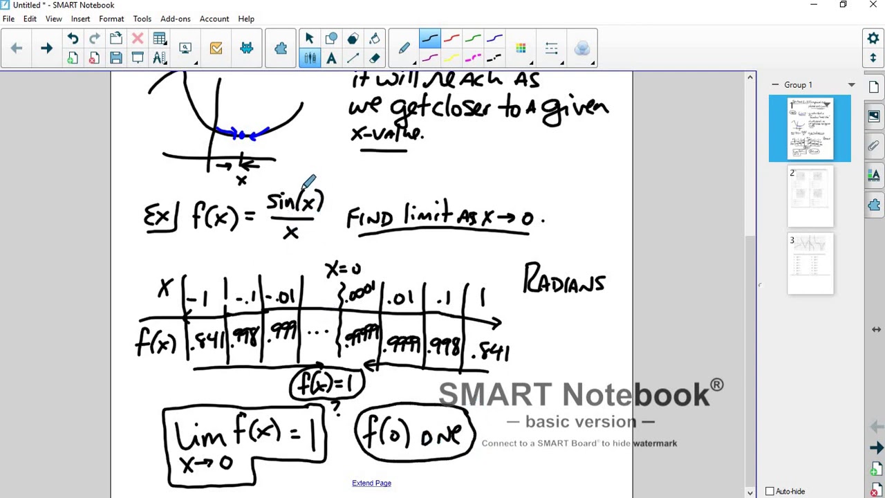 Section 2 2 Graphical and Numerical Limits - YouTube