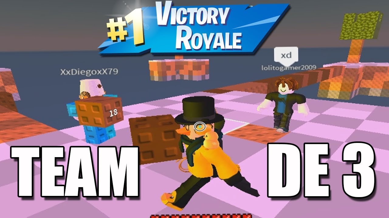 ¡Hacemos TEAM de 3 y GANO mi primera PARTIDA! SKYWARS ROBLOX - YouTube