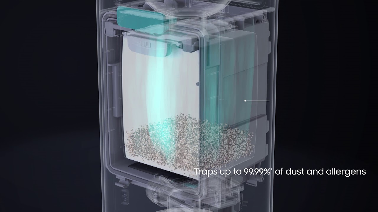 Samsung Jet Clean Station Dust Disposal Unit @ JB Hi-Fi - YouTube