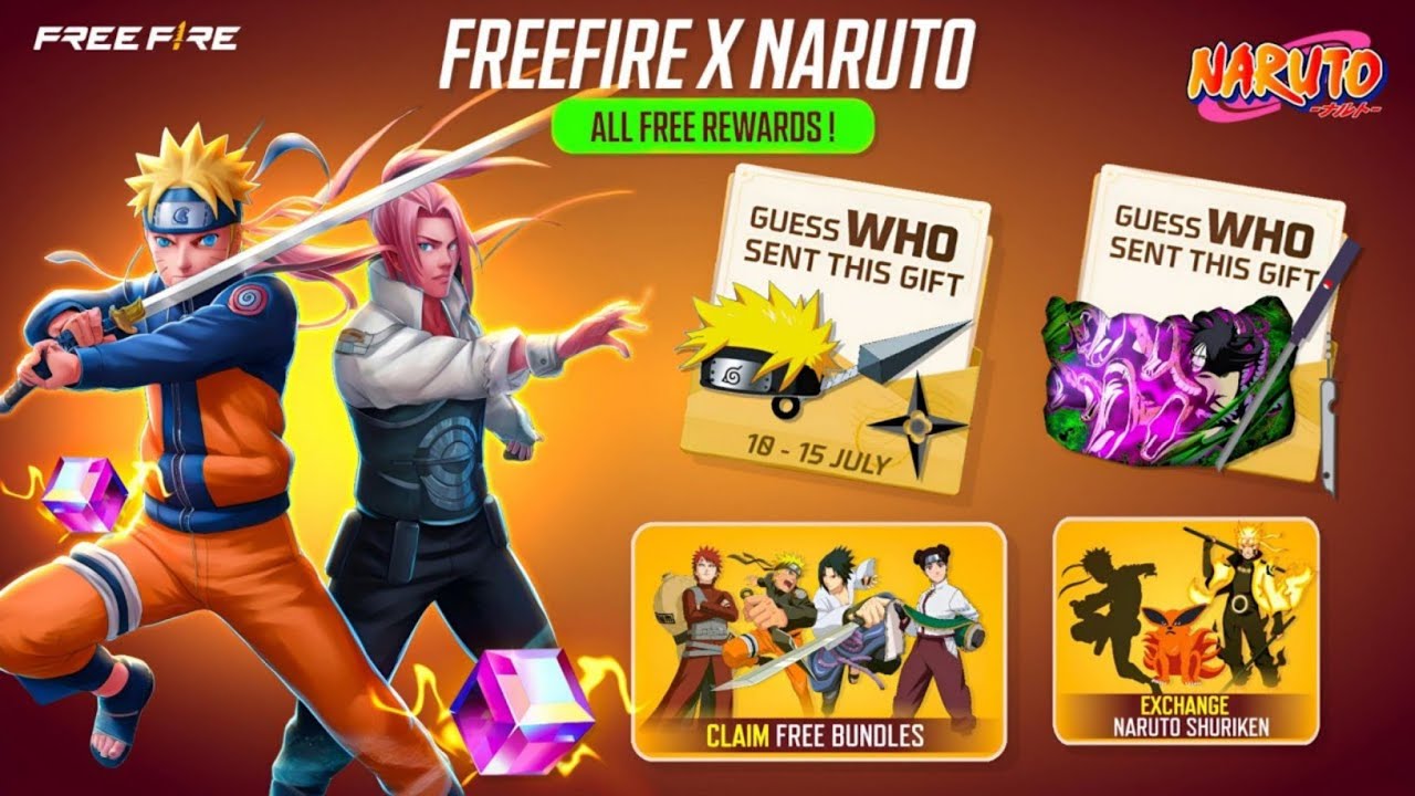 Free Fire X Naruto Event 🤯💥 | Naruto Evo Bundle Free Fire | Ob47 Update ...
