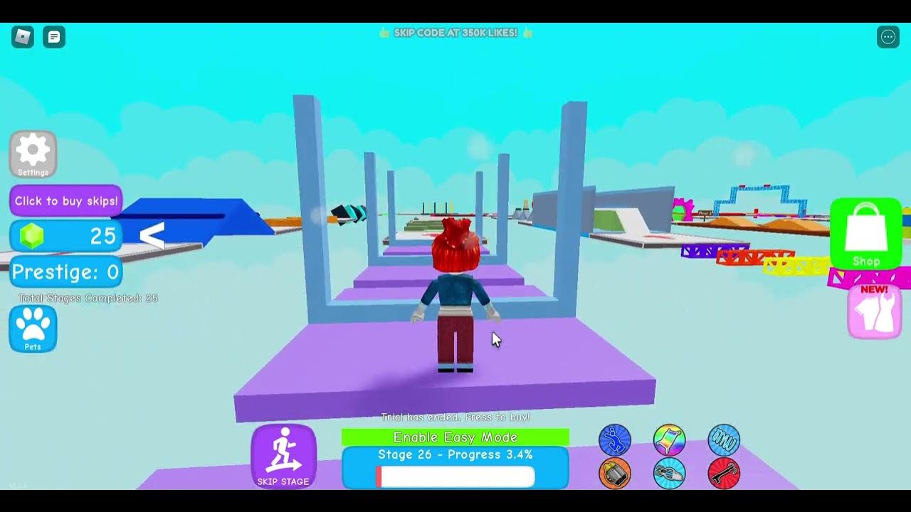 Mega Easy Obby 750 Stages Part 1 Youtube