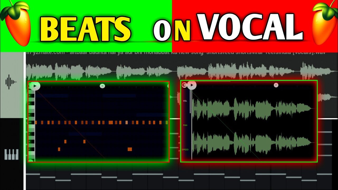 How To Make Beats On Vocal | Make beat like pro In FL Studio Mobile ...