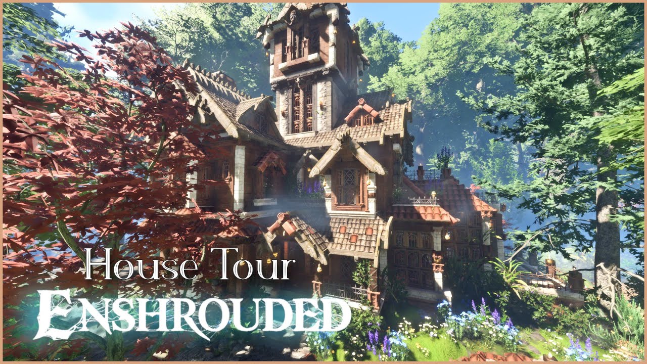 I built another house, want to move in? ~ Enshrouded ~ House Tour - YouTube