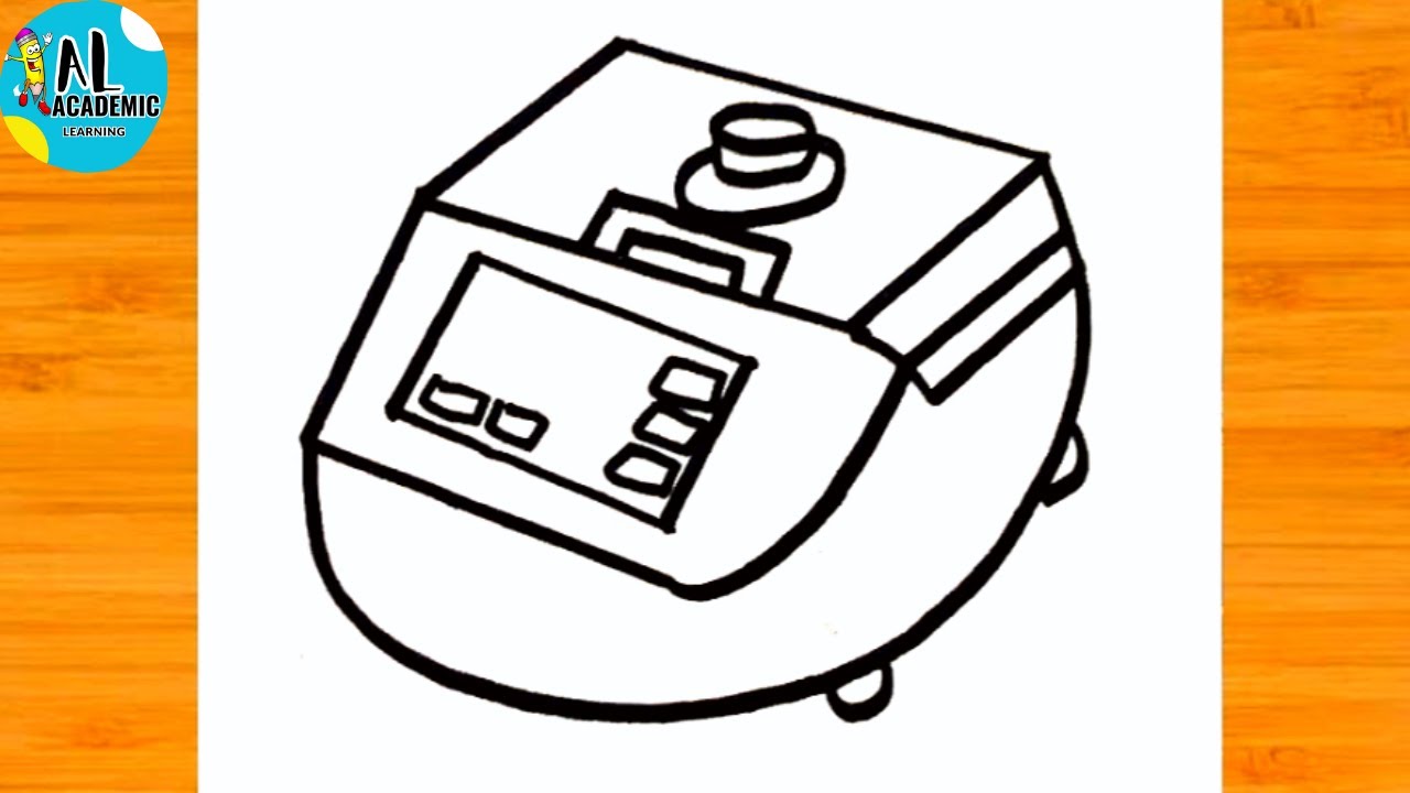 How to draw PCR Machine | Drawing PCR | PCR Machine Drawing - YouTube