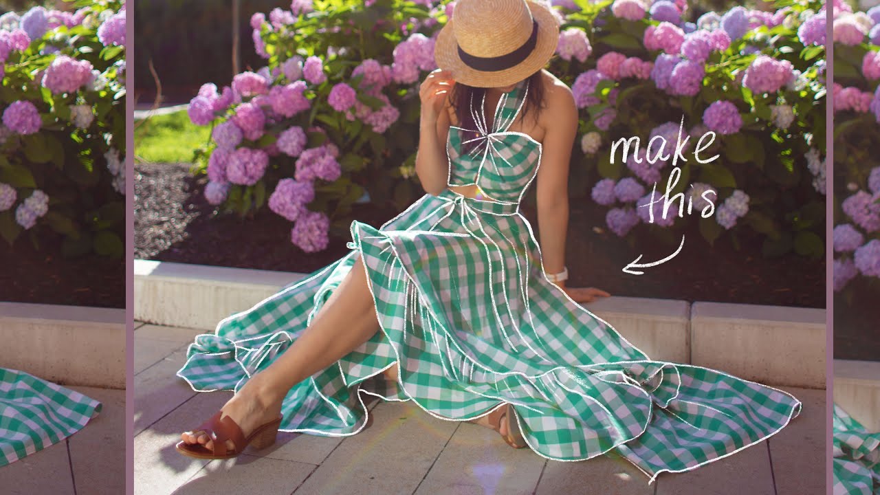 making a summer set made for twirling | $24 diy from scratch - YouTube