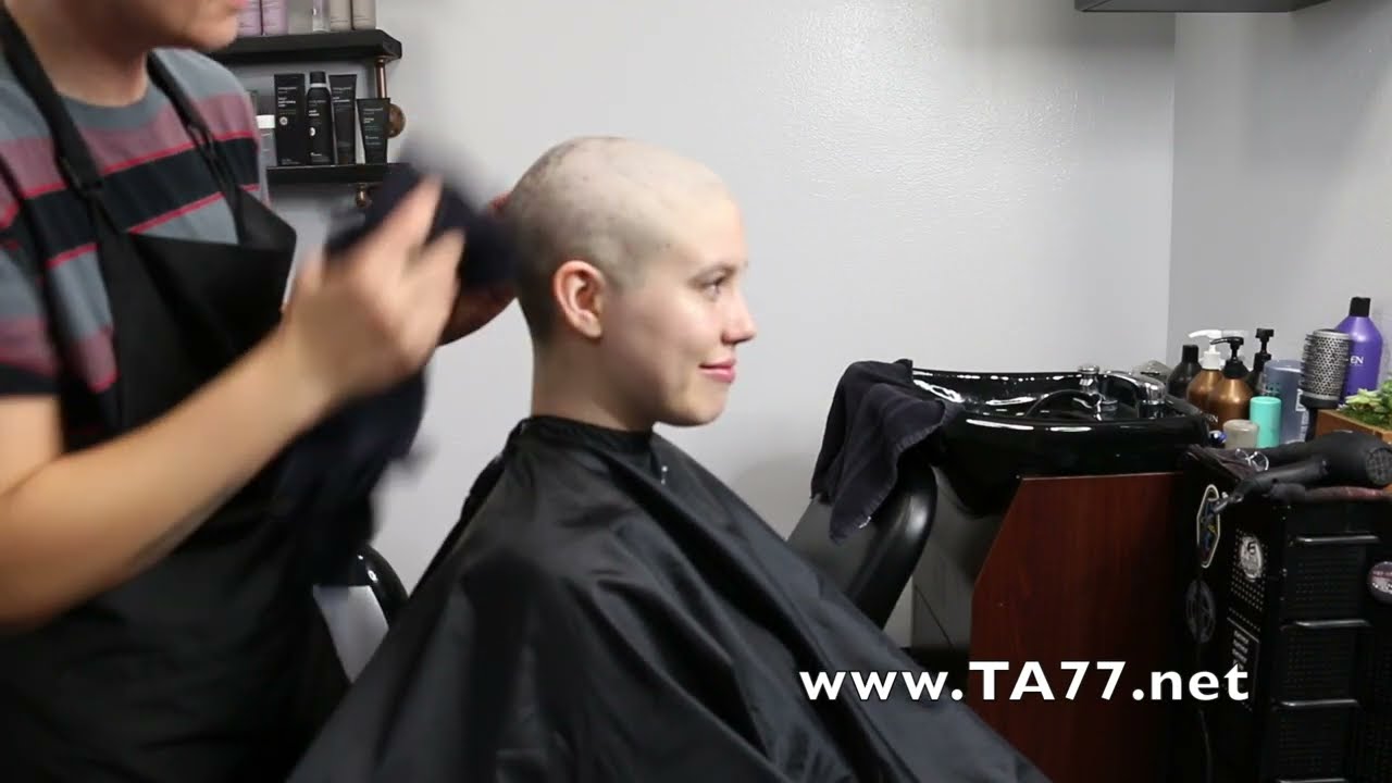 Athena Lv Trailer Beautiful Brunette Model Shaves Her Head Youtube