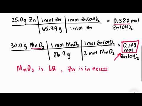 Limiting Reactant Practice - YouTube