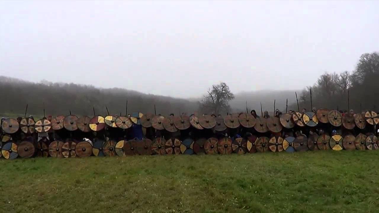 Stunts Building a Shield Wall - The Last Kingdom - YouTube