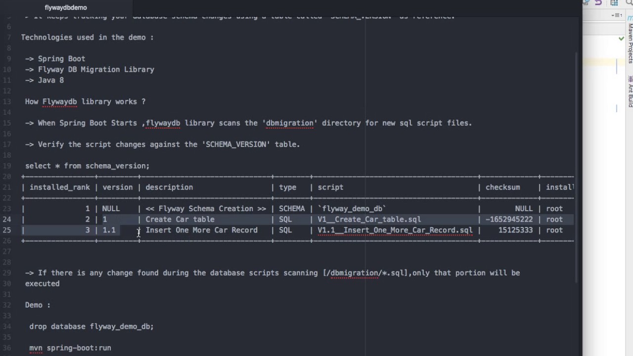 SPRING BOOT FLYWAYDB MIGRATION DEMO TAMIL - YouTube