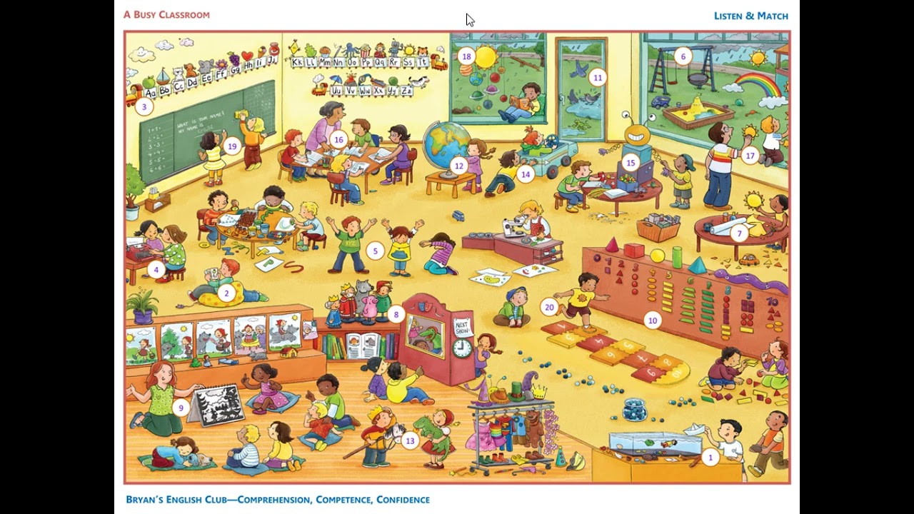 Bryan's English Club: Listening & Speaking Quiz (A Busy Classroom ...