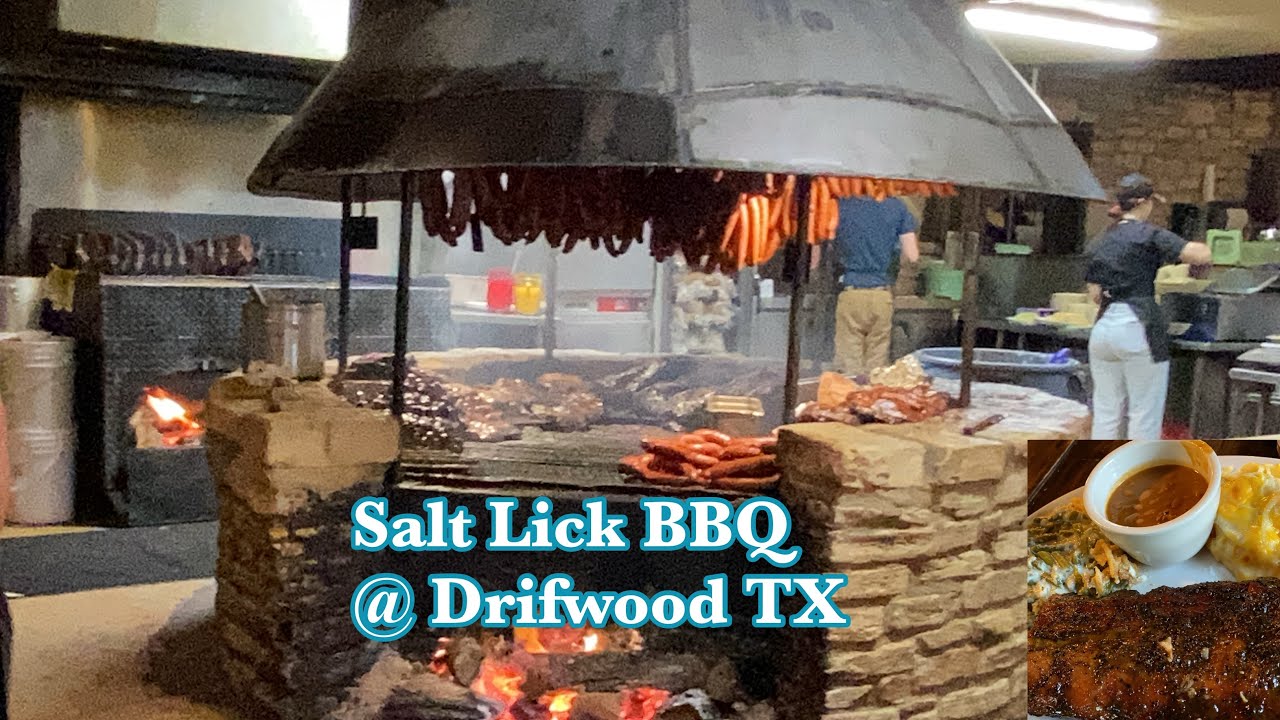 Salt Lick BBQ @ Drifwood BBQ near Austin Texas - YouTube