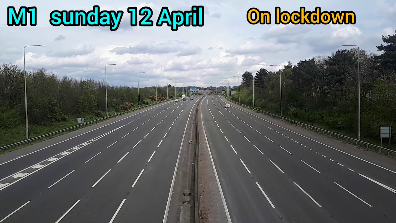 M1 quiet on lockdown (covid-19) between j26 and j25 of the m1 motor way ...