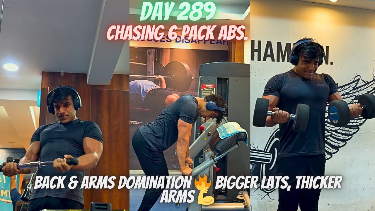 Day 289 – Back & Arms Workout | Build a Powerful Upper Body 💪 | Lats ...