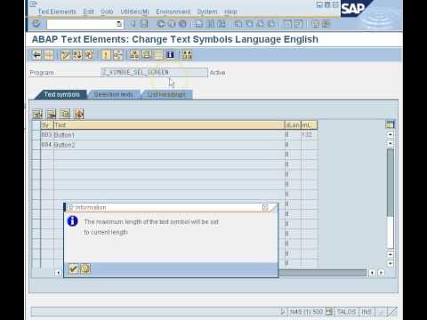 SAP ABAP Selection Screen Part-2 - YouTube