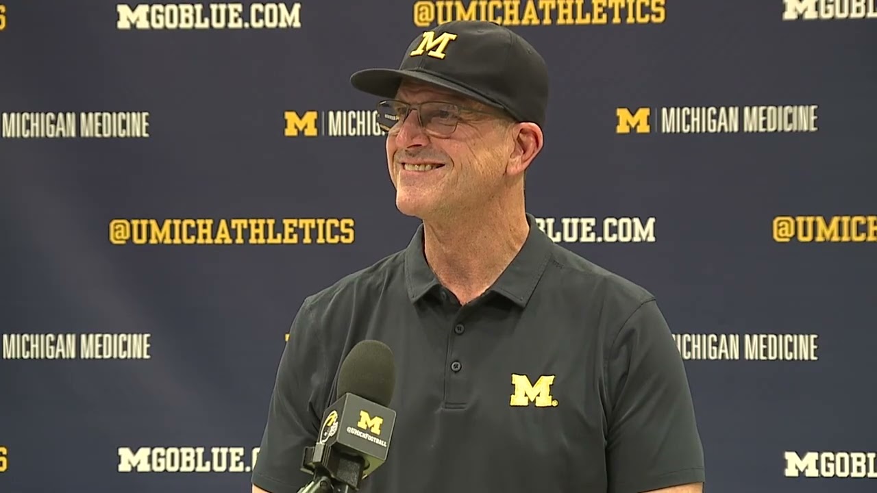 Jim Harbaugh Press Conference After Michigan Win Over Ohio State Win