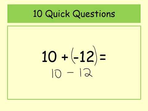 Negative Numbers - Revision - YouTube