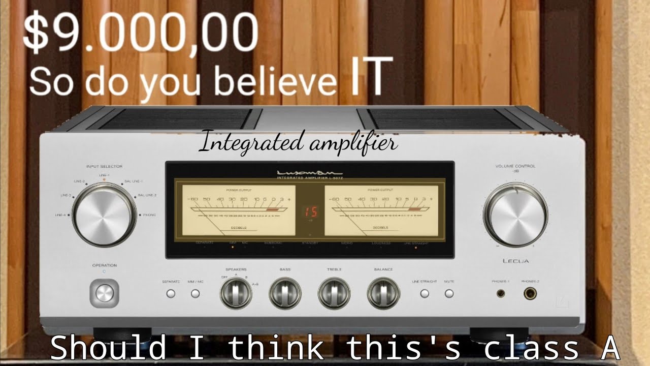 Accuphase's main competitor Luxman L-507Z integrated amplifier ampli ...
