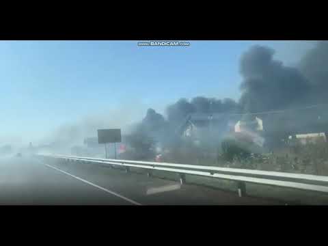 Пожар в поселке Овощной