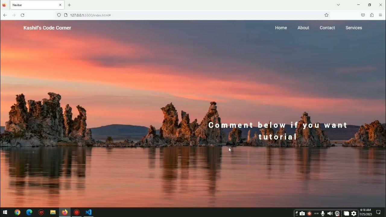 Simple Navbar using HTML&CSS - YouTube
