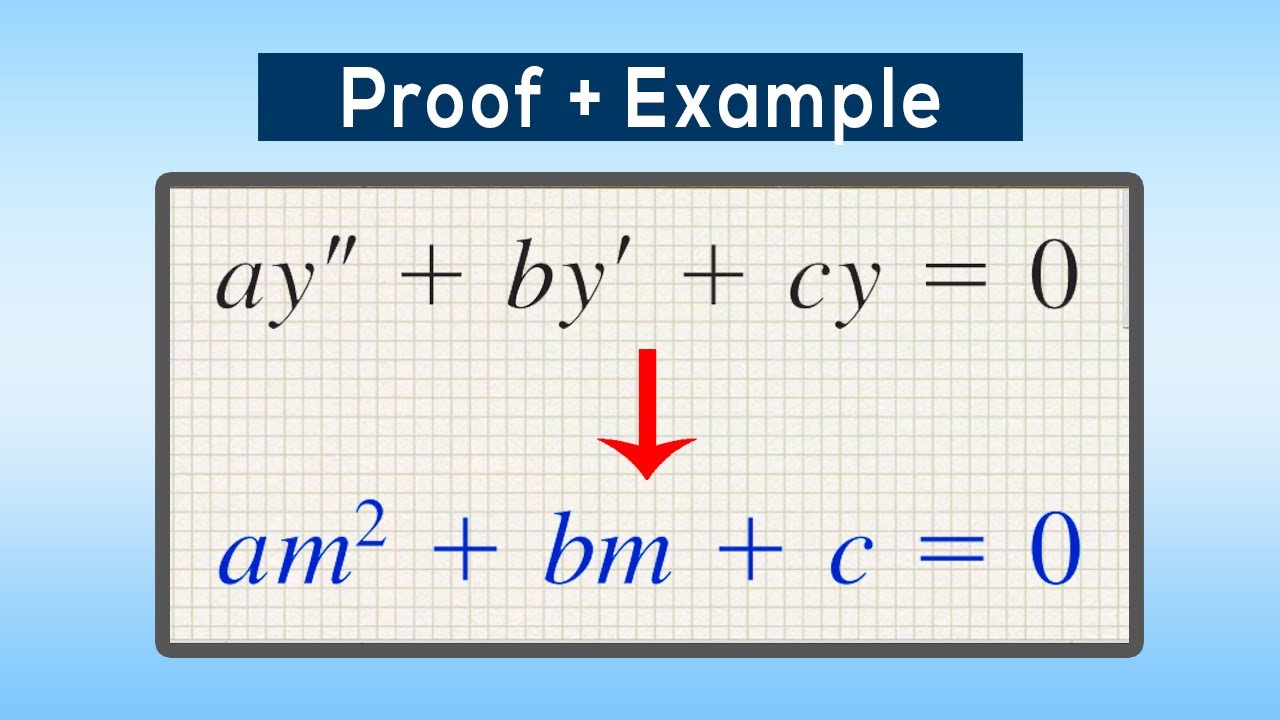 How to Easily Solve Homogeneous Differential Equations With Constant ...