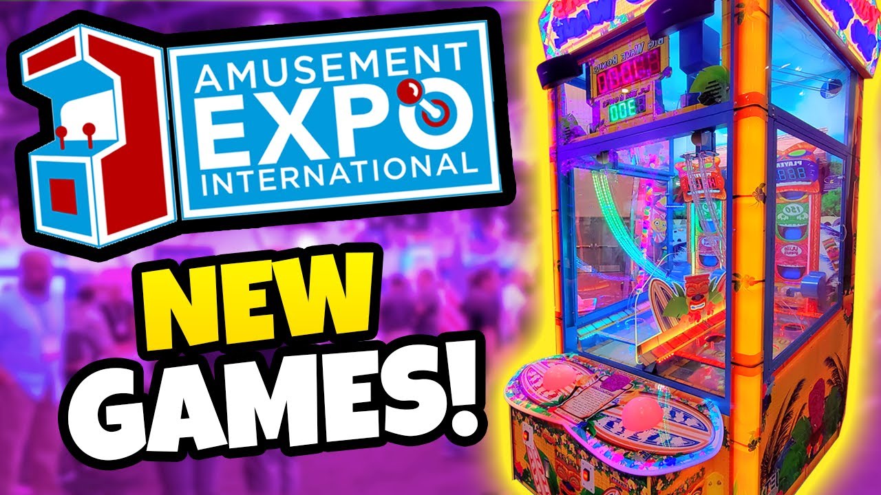 FIRST TIME Playing BRAND NEW Arcade Games at Amusement Expo 2021! - YouTube