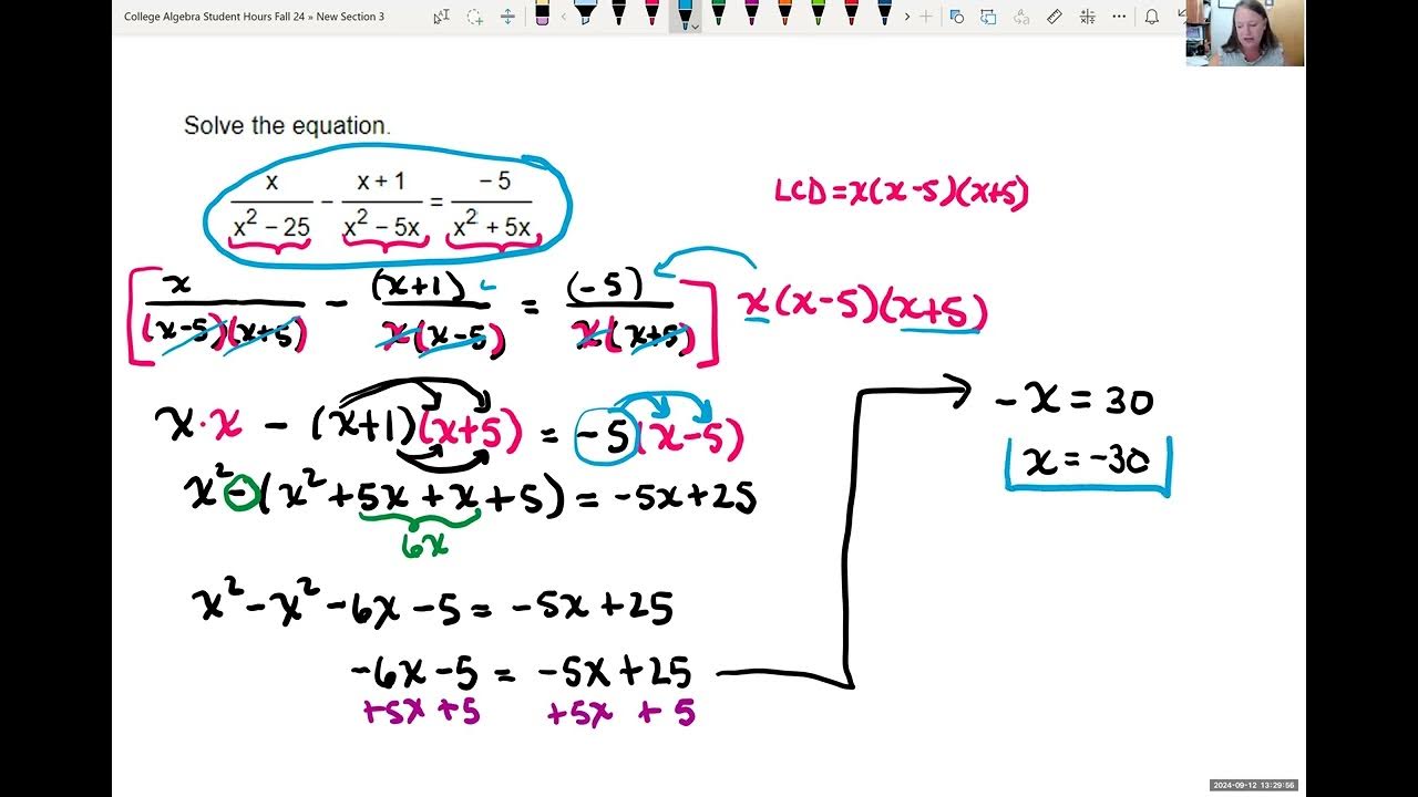 Review of Solving Different Types of Equations and Inequalities+ more ...