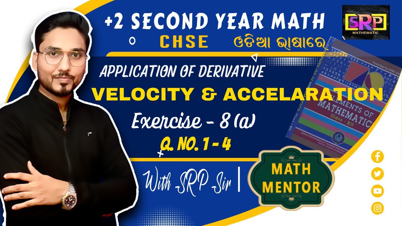 +2 SECOND YEAR | CHSE | ELEMENTS OF MATHEMATICS | AOD | VELOCITY ...