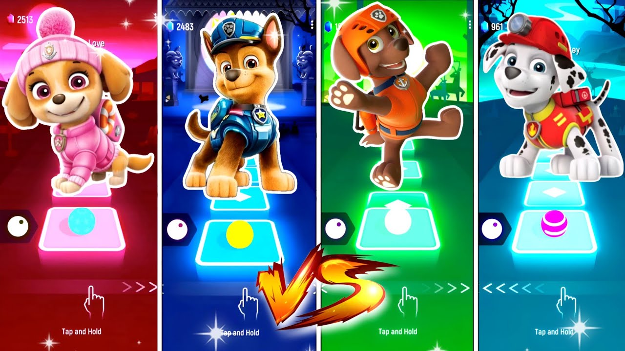 PAW Patrol: The Mighty Movie- Marshall 🆚 Zuma 🆚 Chase Exe 🆚️ Tracker ...