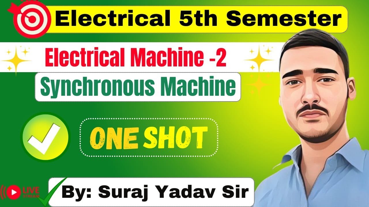 Synchronous Machine||ONE SHOT||Machine 2 Polytechnic 5th Semester ...