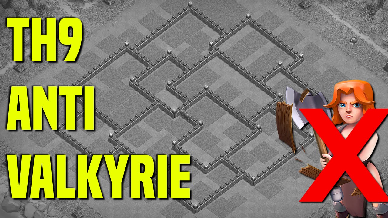 Clash of Clans | Sick Town Hall 9 (TH9) Anti Valkyrie | Farming Base ...