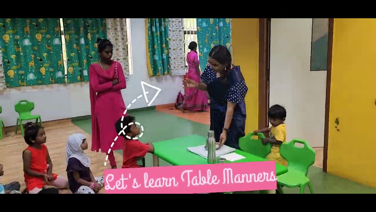 Let's learn Table Manners 🍽️🍴@ Circle Time And Implementing those ...