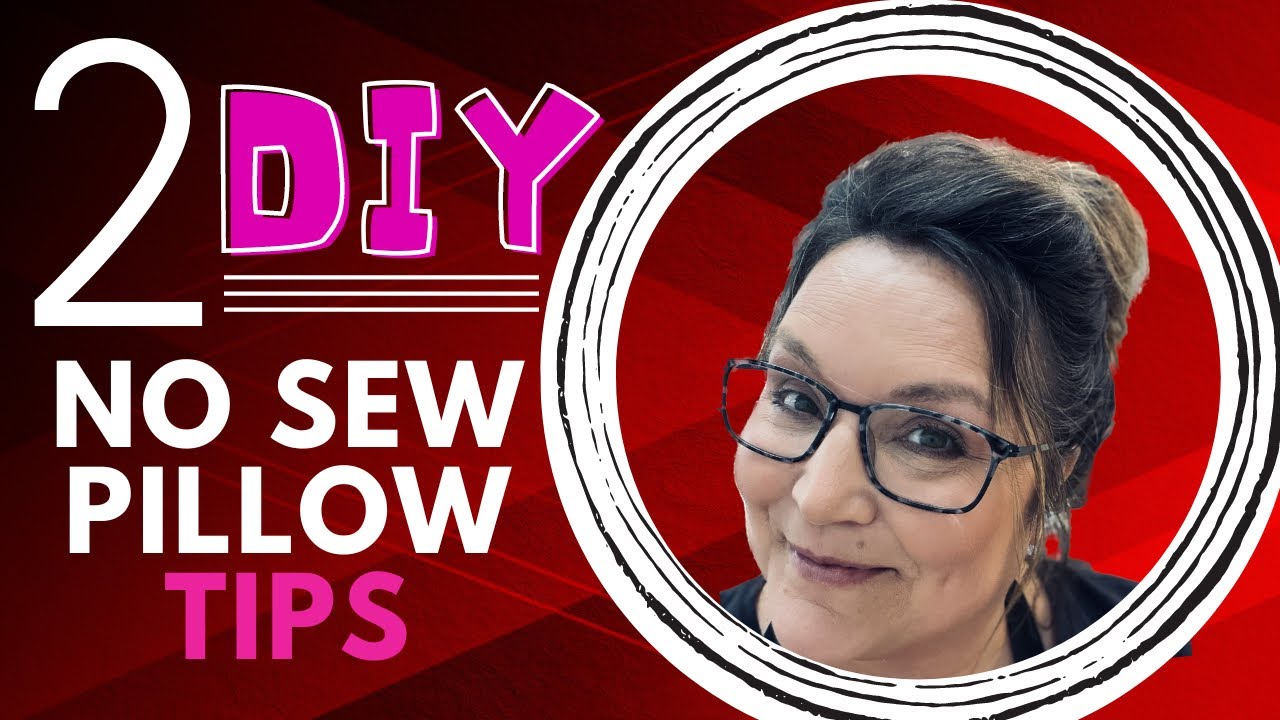 2 DIY no sew pillow TIPS! - YouTube