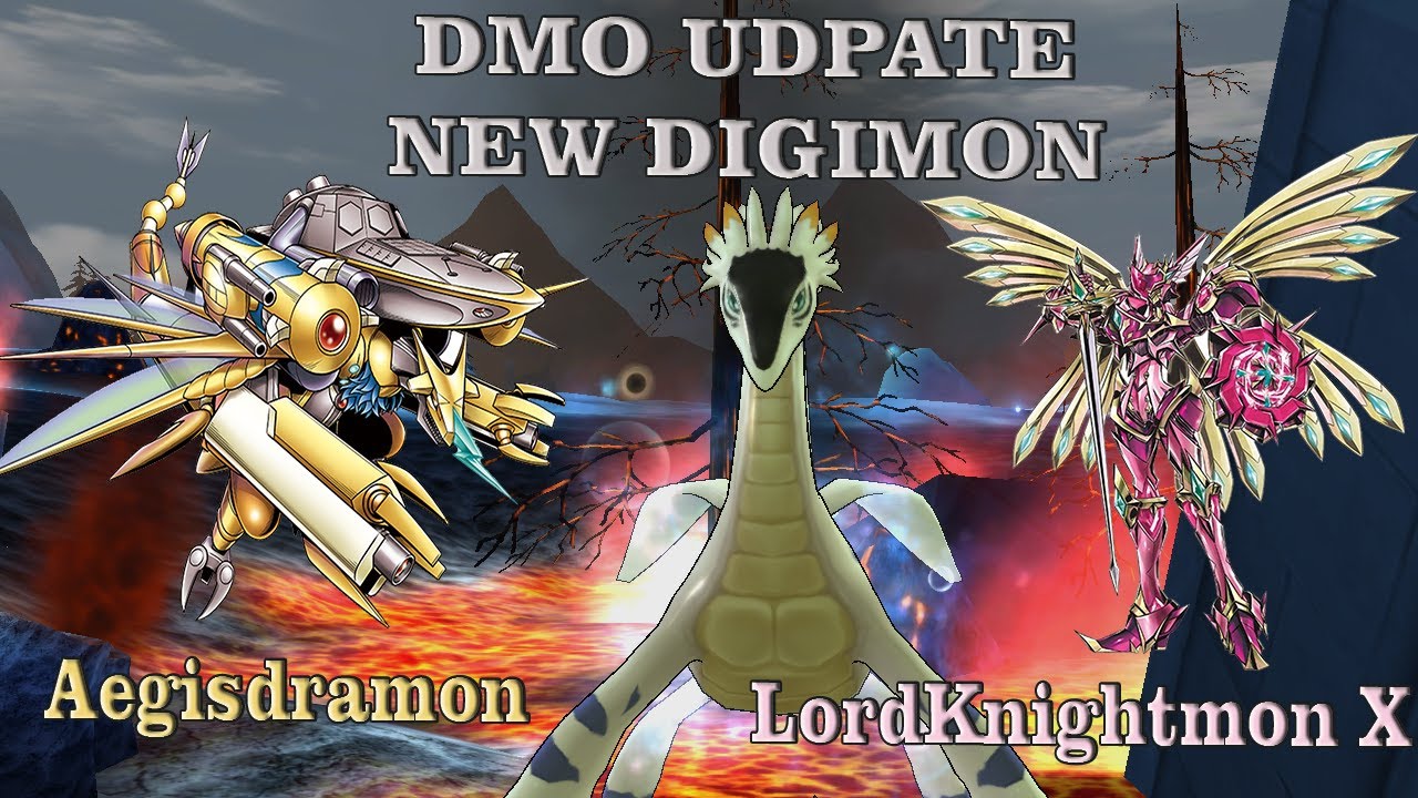 DMO UPDATE - AEGISDRAMON & LORDKNIGHTMON X - YouTube