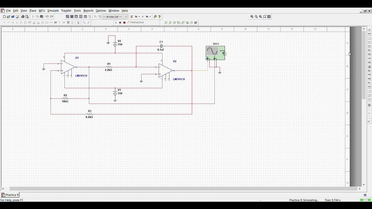 Practica 9 Multisim Practica 9 2023 05 18 06 52 38 - YouTube