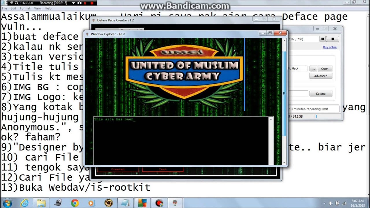 Tutorial : How To use Deface Page and Webdav by Cyber_Joker - YouTube